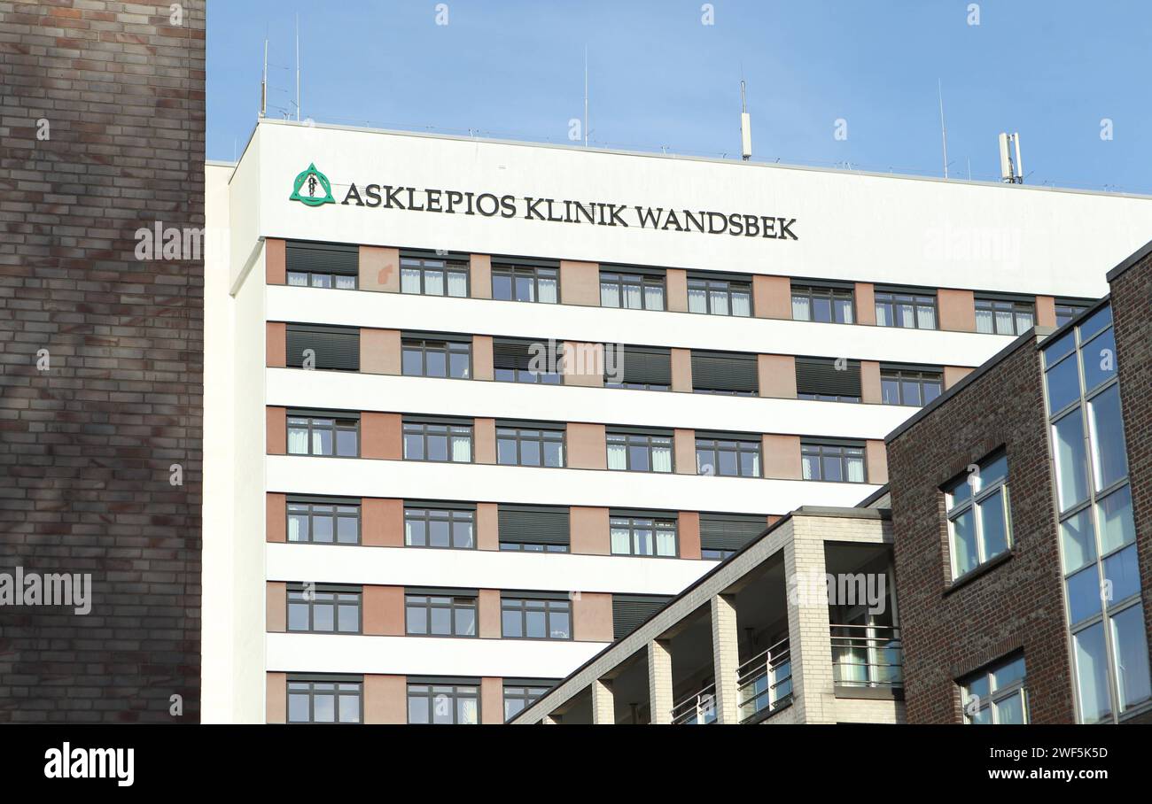 Die Asklepios Klinik Wandsbek im Marienthal in Wandsbek. Wandsbek ...