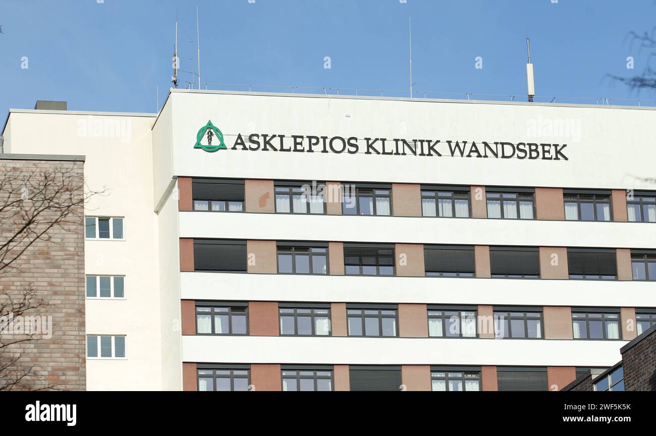 Die Asklepios Klinik Wandsbek im Marienthal in Wandsbek. Wandsbek ...