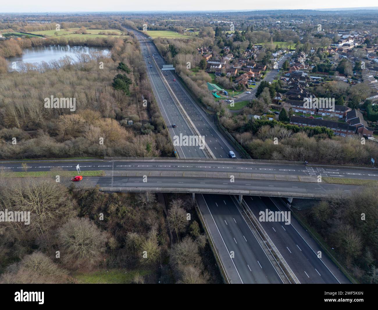 M3 motorway aerial hi-res stock photography and images - Alamy