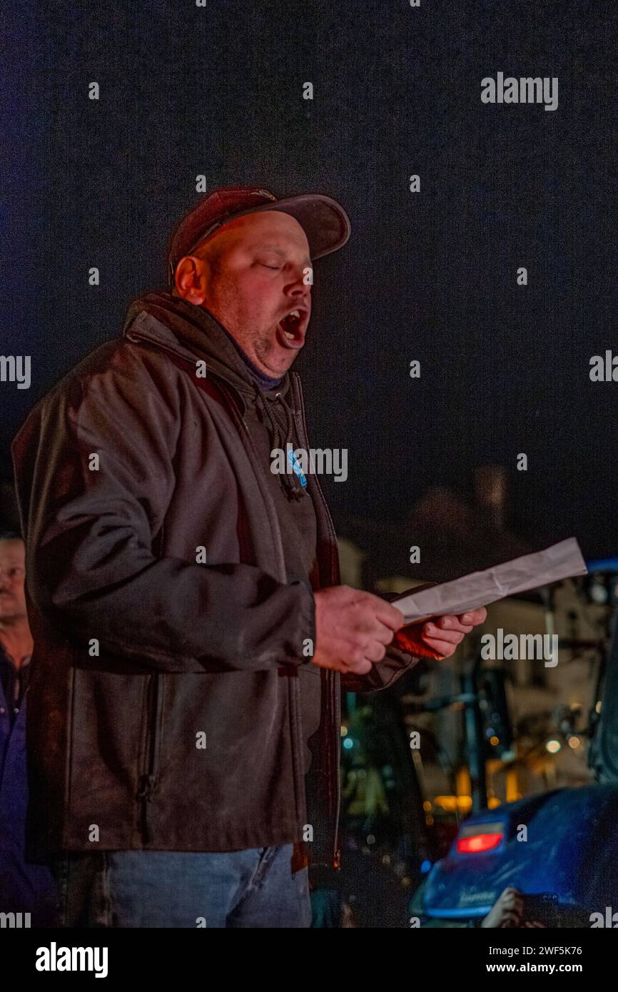 Turnhout, Antwerp, Belgium, 28th of January, 2024, In the throes of the ...
