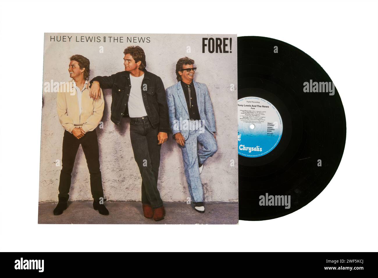 Cover of the album FORE by the American band HUEY LEWIS AND THE NEWS ...
