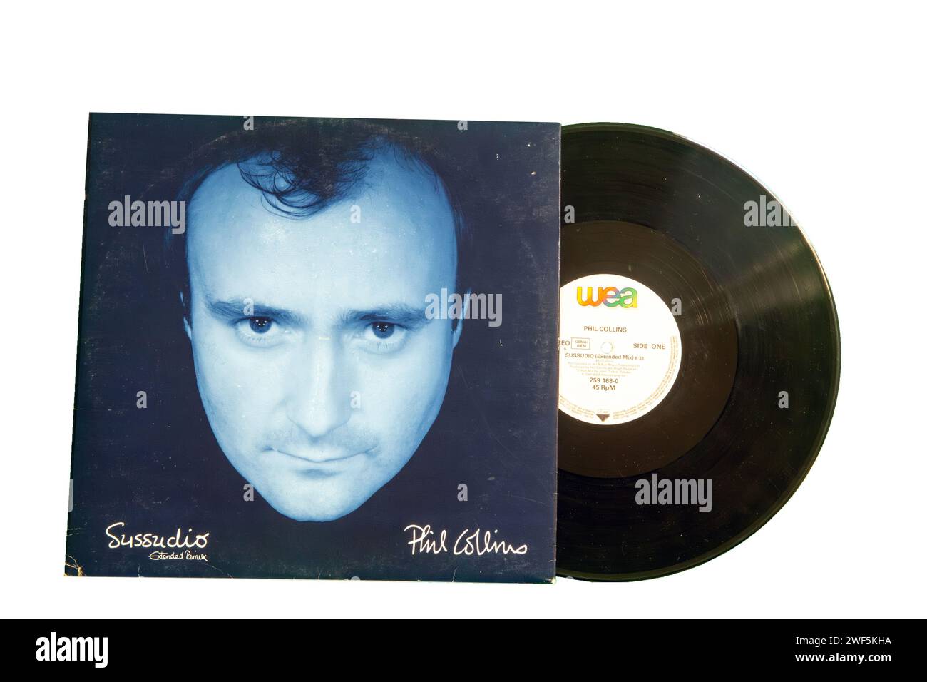Cover of the maxi-single SUSSUDIO by the English singer PHIL COLLINS ...