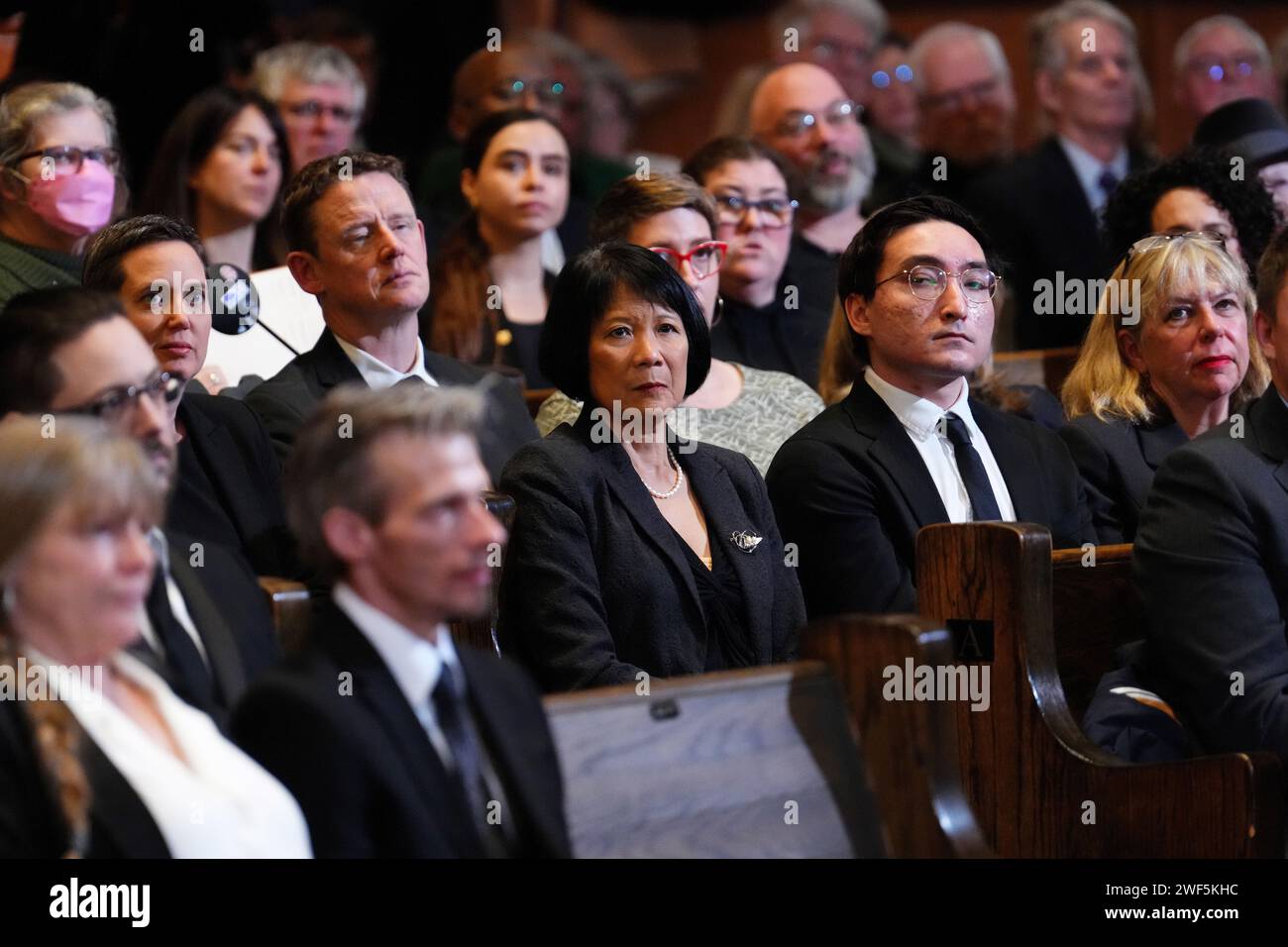 Ottawa, Canada. 28th Jan, 2024. Toronto mayor Olivia Chow looks on ...