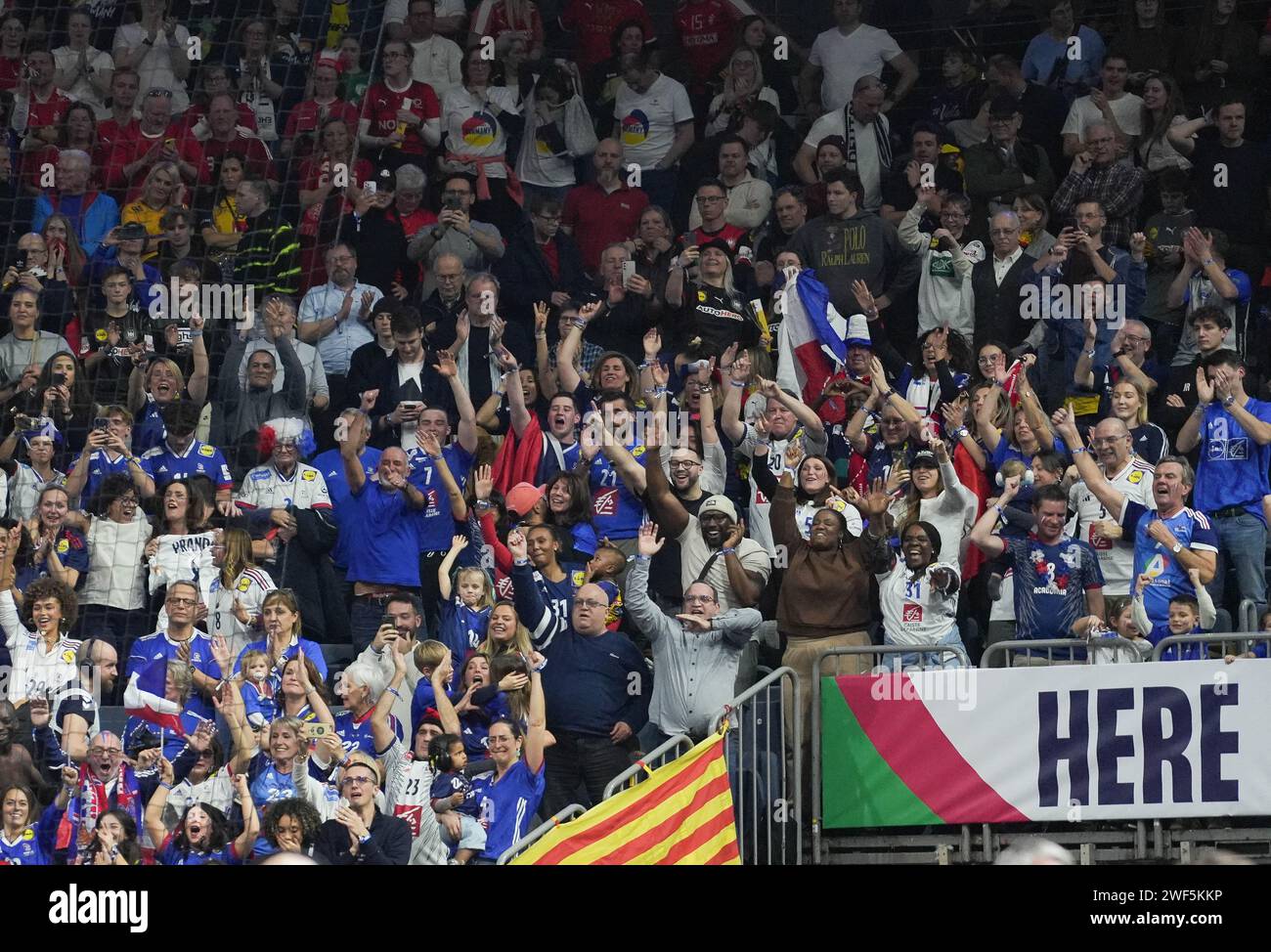 Cologne, Germany. 28th Jan, 2024. Supporters France during the Men's ...