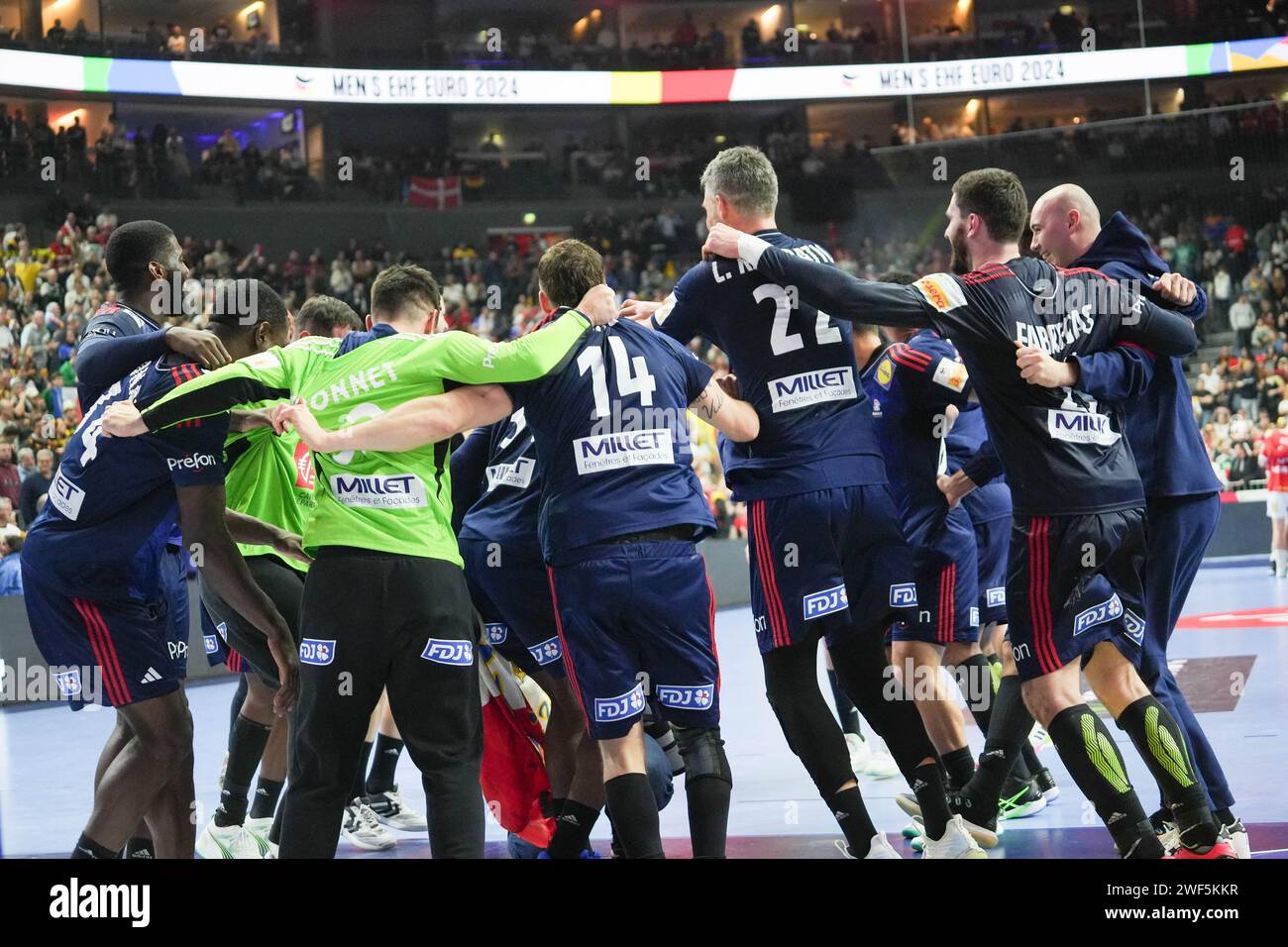 Cologne, Germany. 28th Jan, 2024. Celebration Victory during the Men's ...