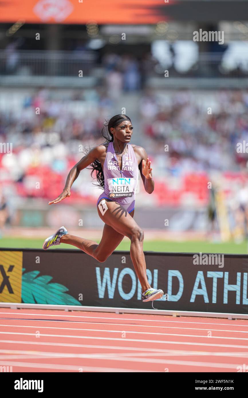 Daryll NEITA participating in the 100 meters at the World Athletics ...