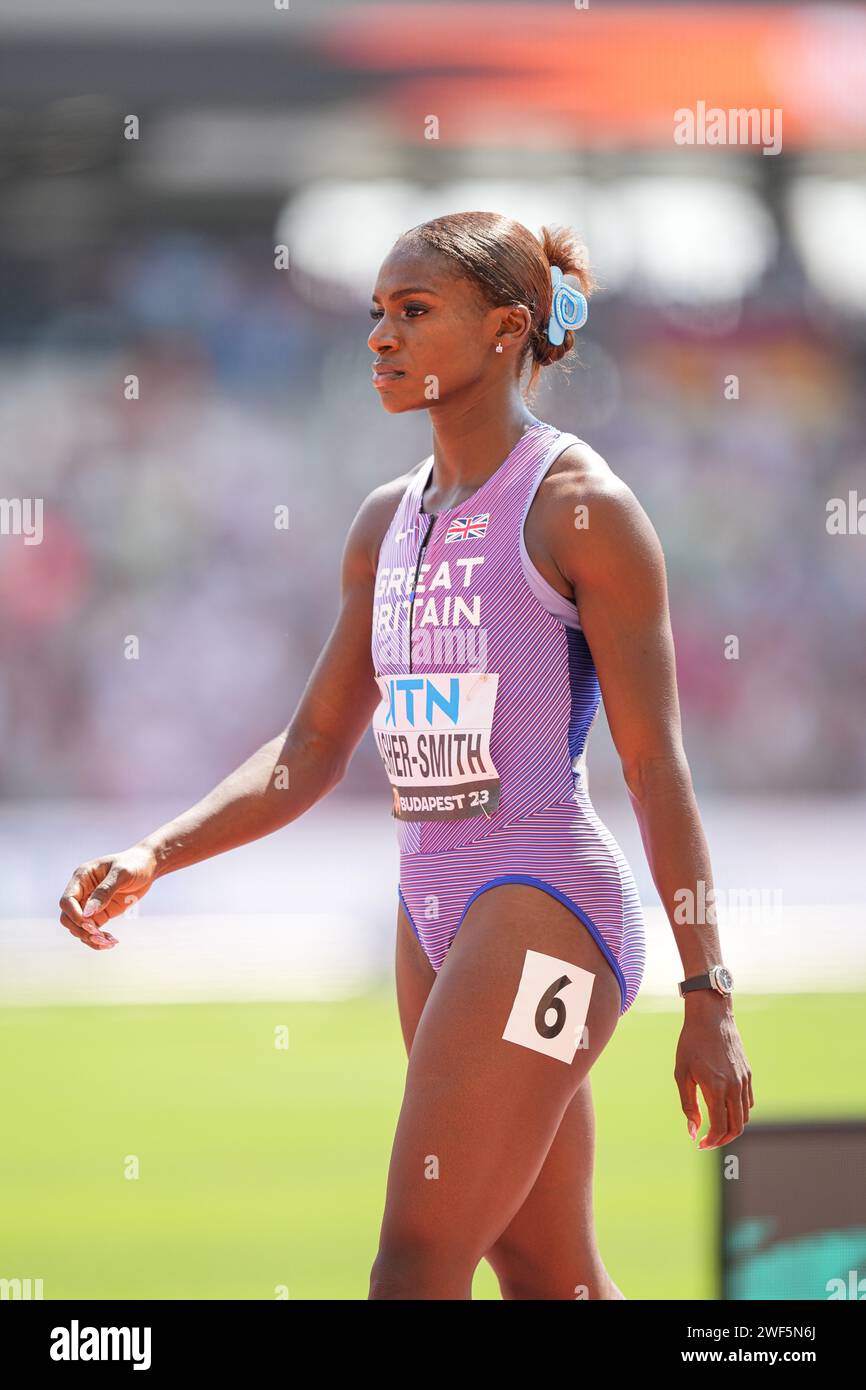 Dina ASHER-SMITH participating in the 100 meters at the World Athletics ... Dina ASHER-SMITH participating in the 100 meters at the World Athletics ...