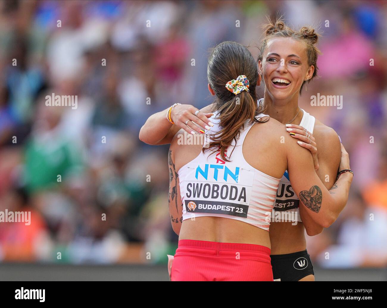 Rani ROSIUS participating in the 100 meters at the World Athletics ...