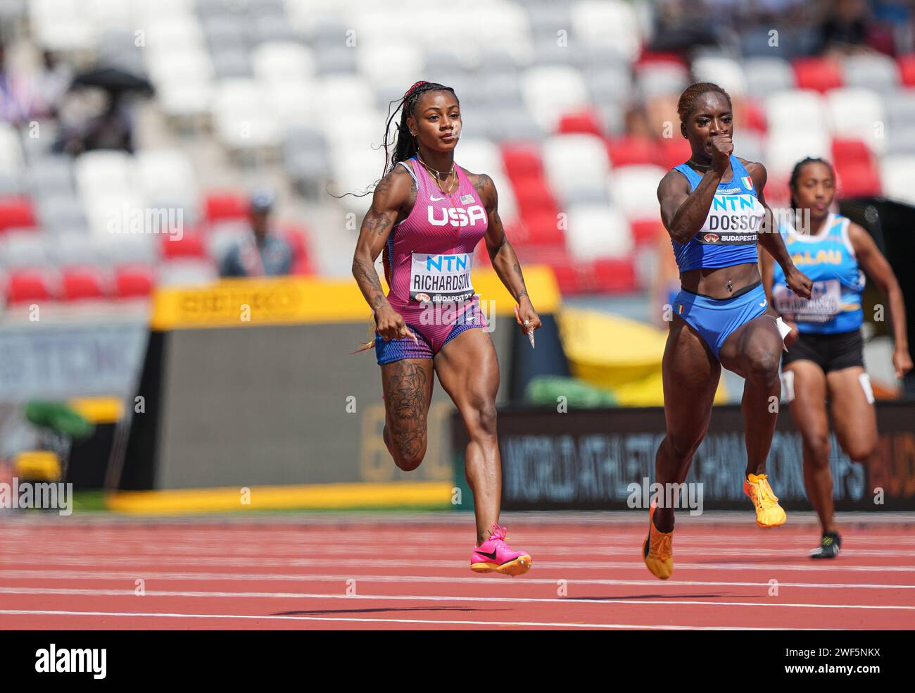 Sha'Carri RICHARDSON participating in the 100 meters at the World ...