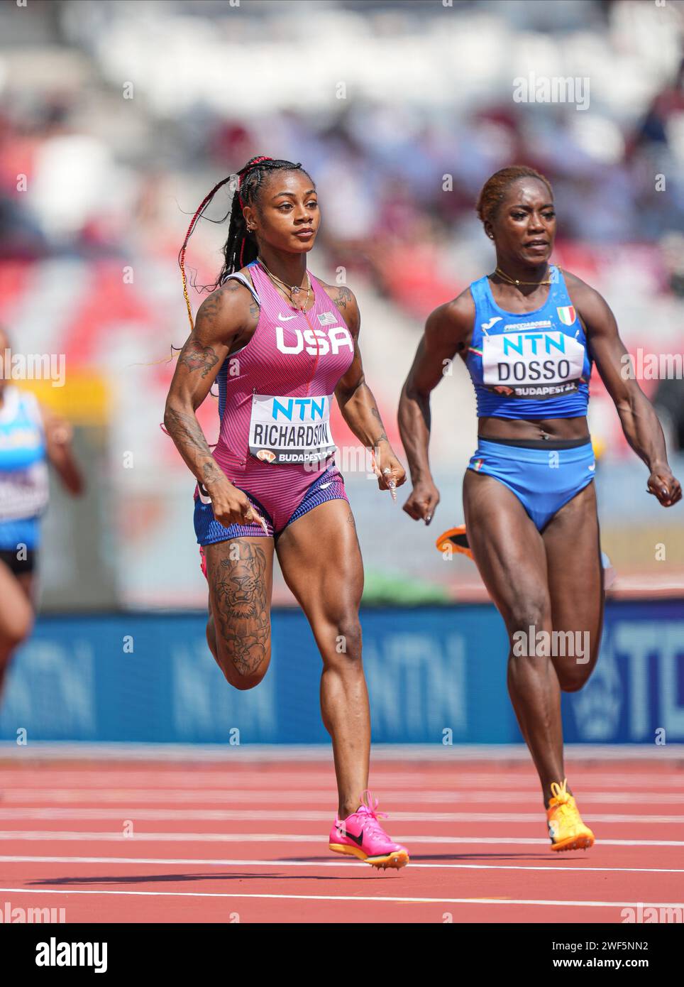 Sha'Carri RICHARDSON participating in the 100 meters at the World ...