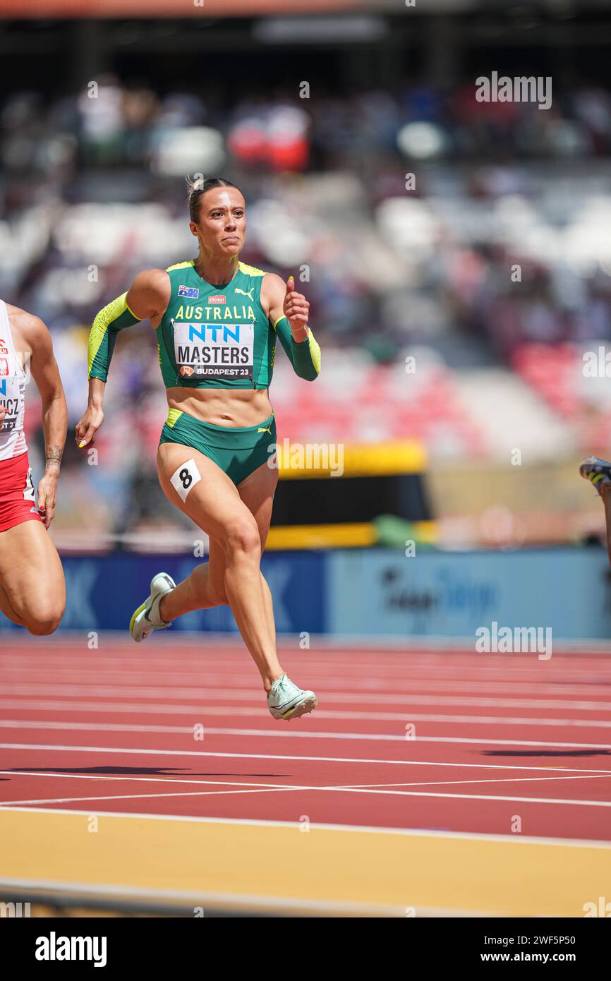 Bree MASTERS participating in the 100 meters at the World Athletics ...