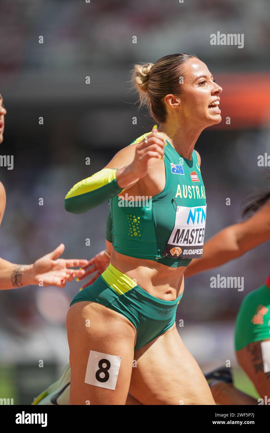 Bree MASTERS participating in the 100 meters at the World Athletics ...