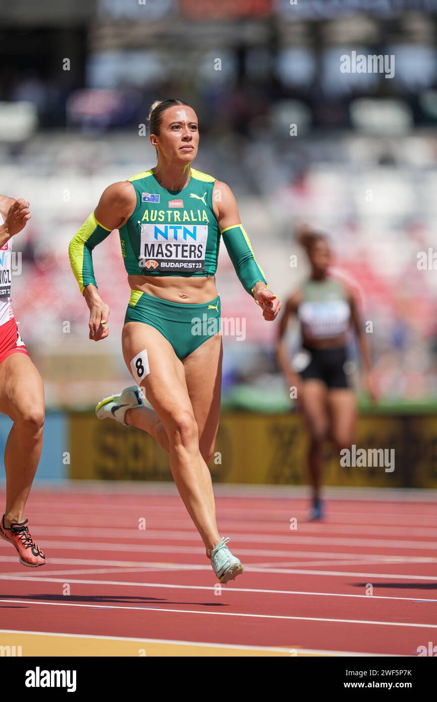 Bree MASTERS participating in the 100 meters at the World Athletics ...