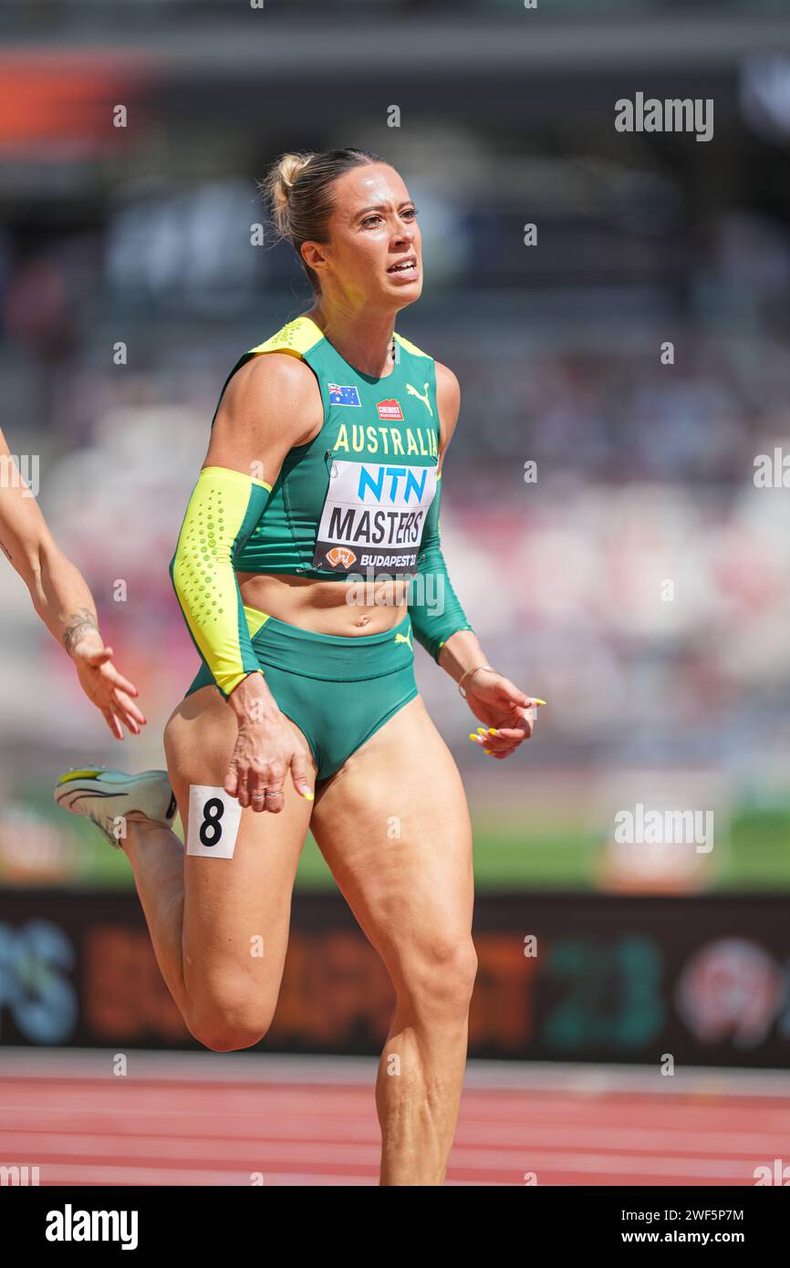 Bree MASTERS participating in the 100 meters at the World Athletics ...