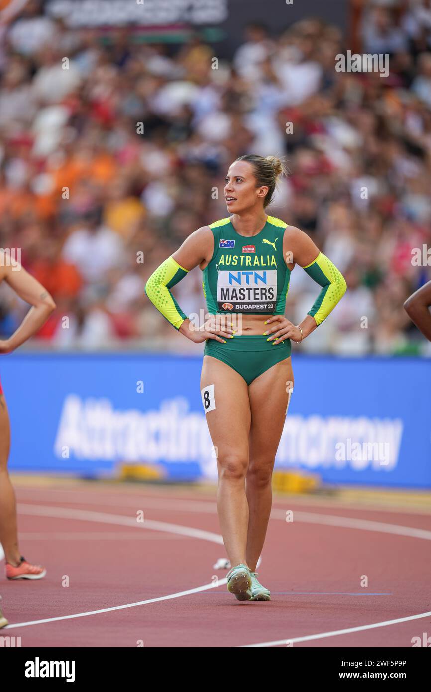 Bree MASTERS participating in the 100 meters at the World Athletics ...