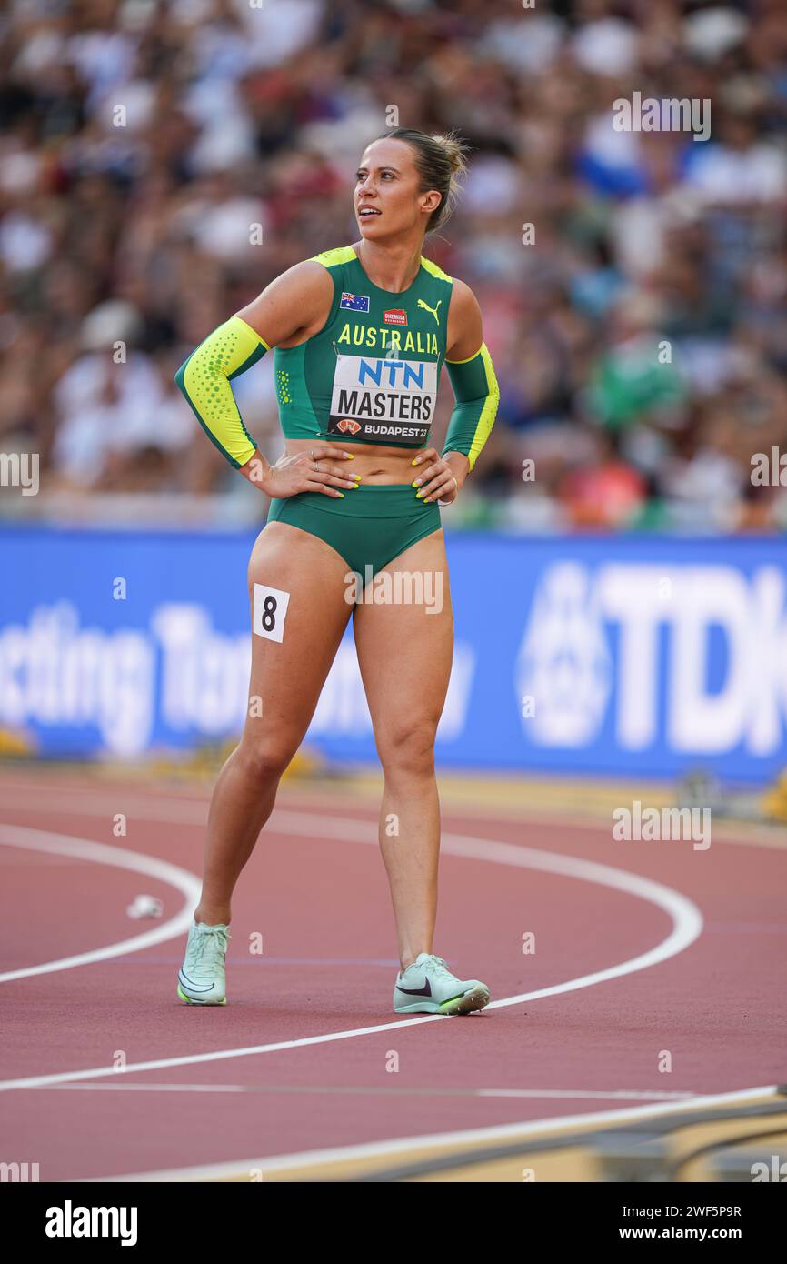 Bree MASTERS participating in the 100 meters at the World Athletics ...