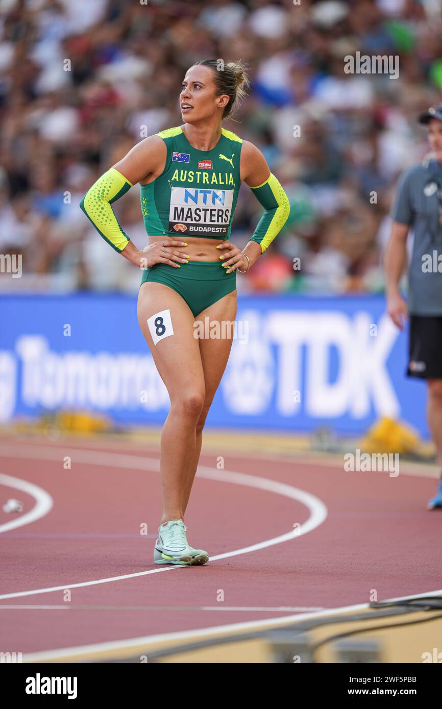 Bree MASTERS participating in the 100 meters at the World Athletics ...