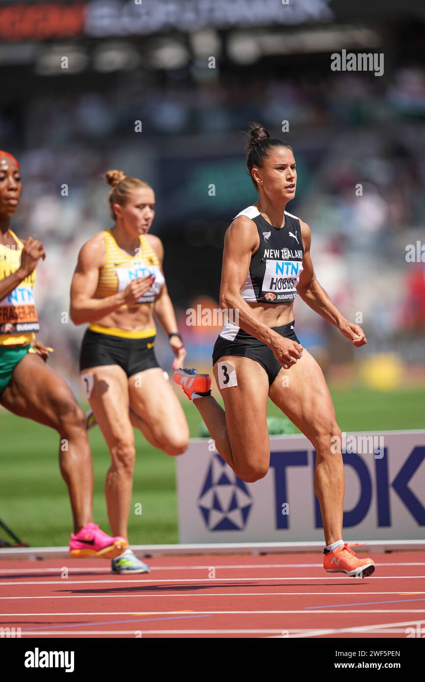 Zoe HOBBS participating in the 100 meters at the World Athletics ...