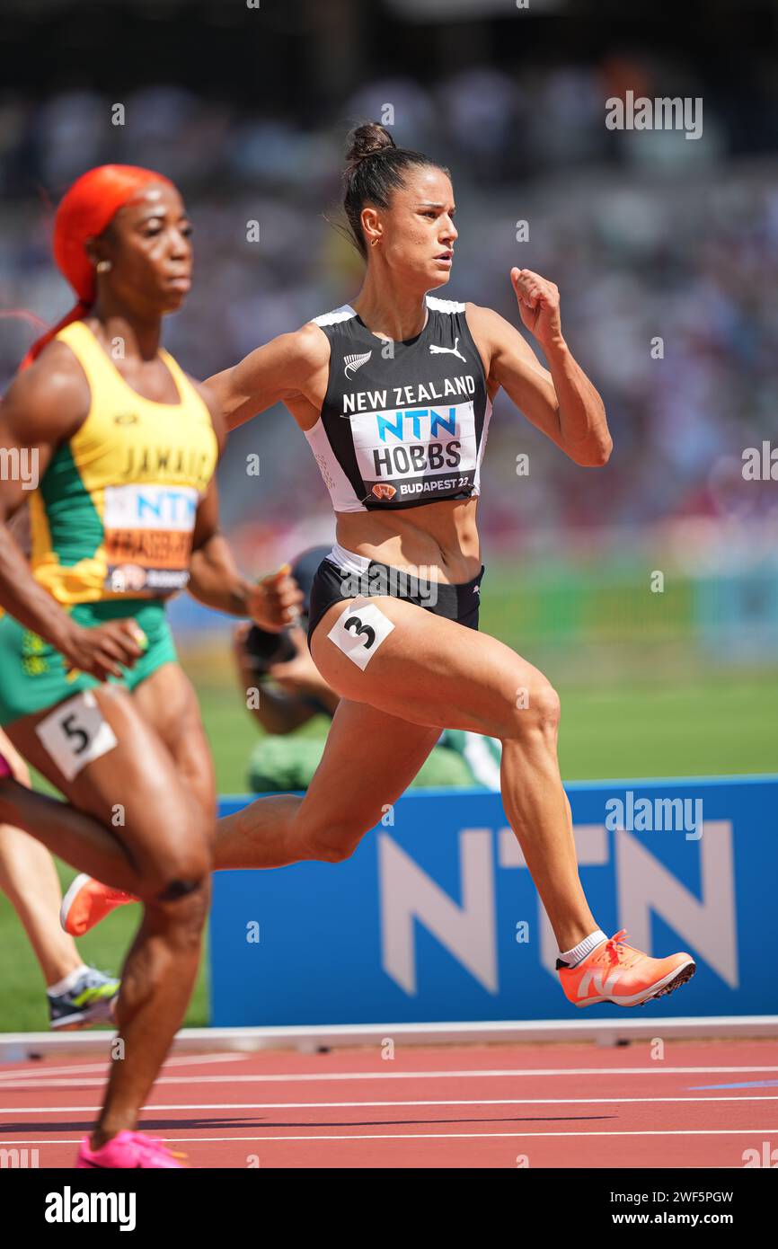 Zoe HOBBS participating in the 100 meters at the World Athletics ...