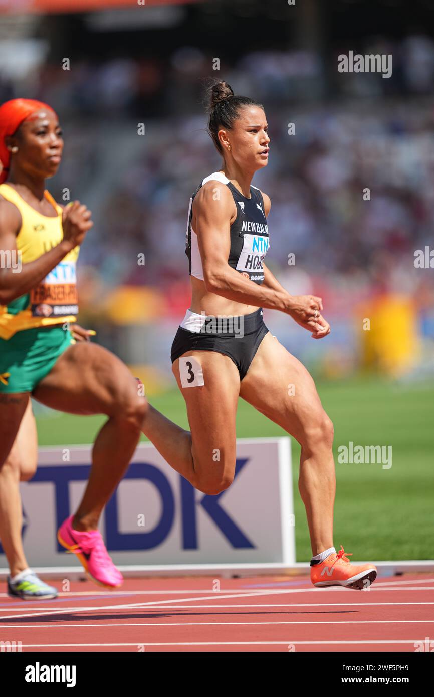 Zoe HOBBS participating in the 100 meters at the World Athletics ...