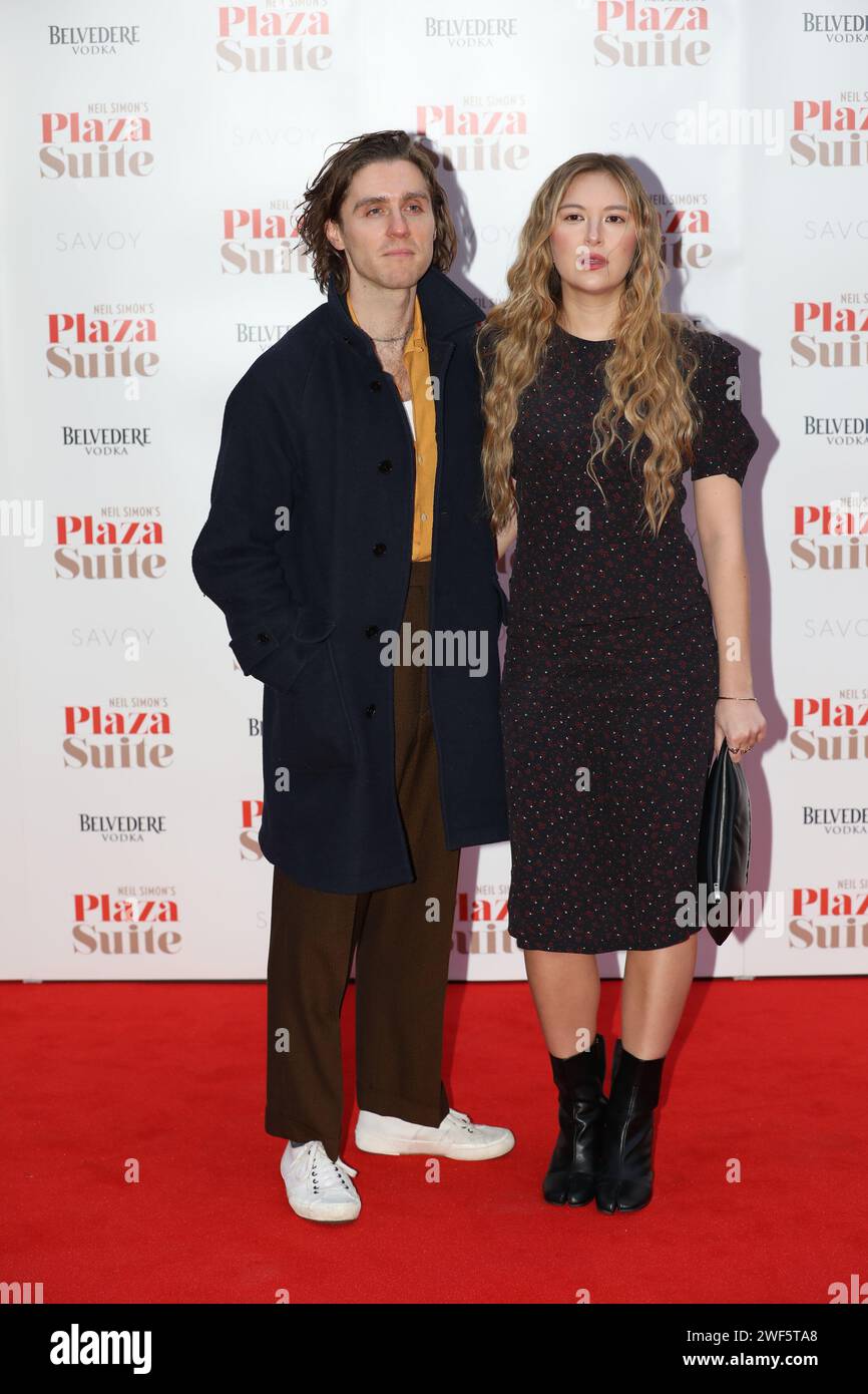 London, UK. 28th Jan, 2024. Jack Farthing and guest attend the gala ...