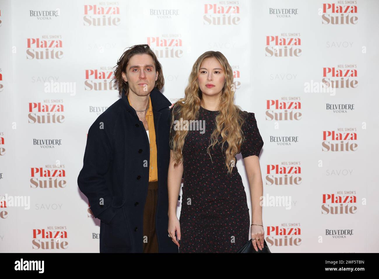 London, UK. 28th Jan, 2024. Jack Farthing and guest attend the gala ...