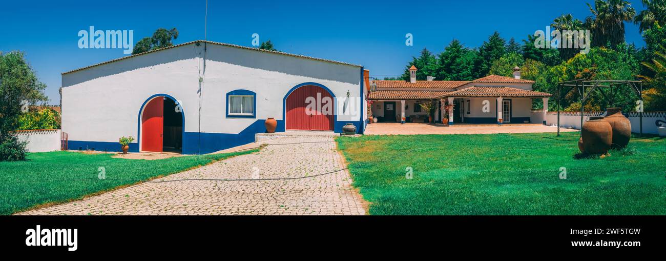Traditional Alentejo portuguese house in a small village Stock Photo ...