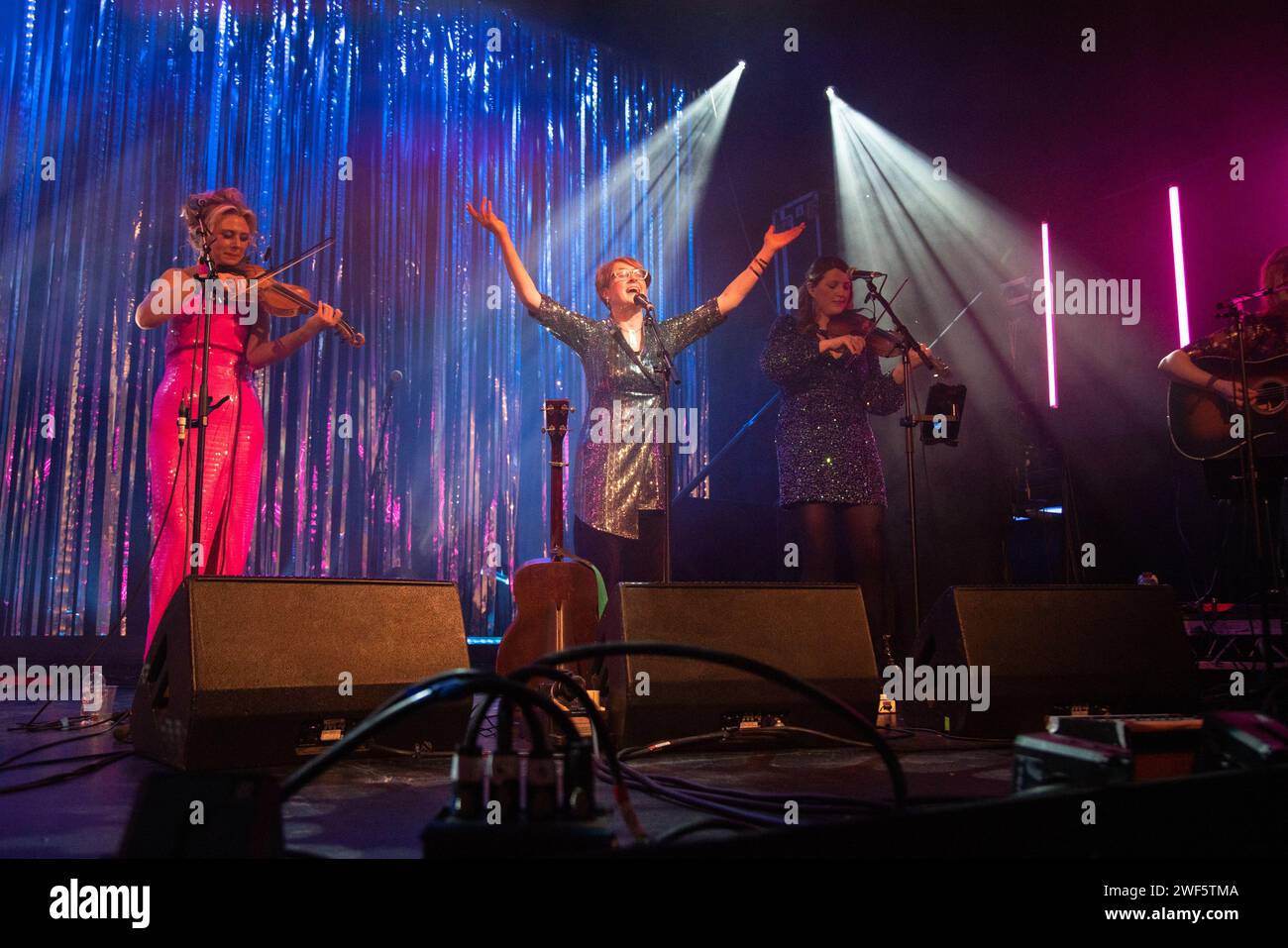 Glasgow Scotland. 21 January 2024. Scottish singer Karine Polwart ...