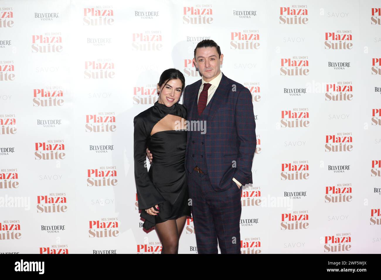 London, UK. 28th Jan, 2024. Aimie Atkinson and John Dagleish attend the ...