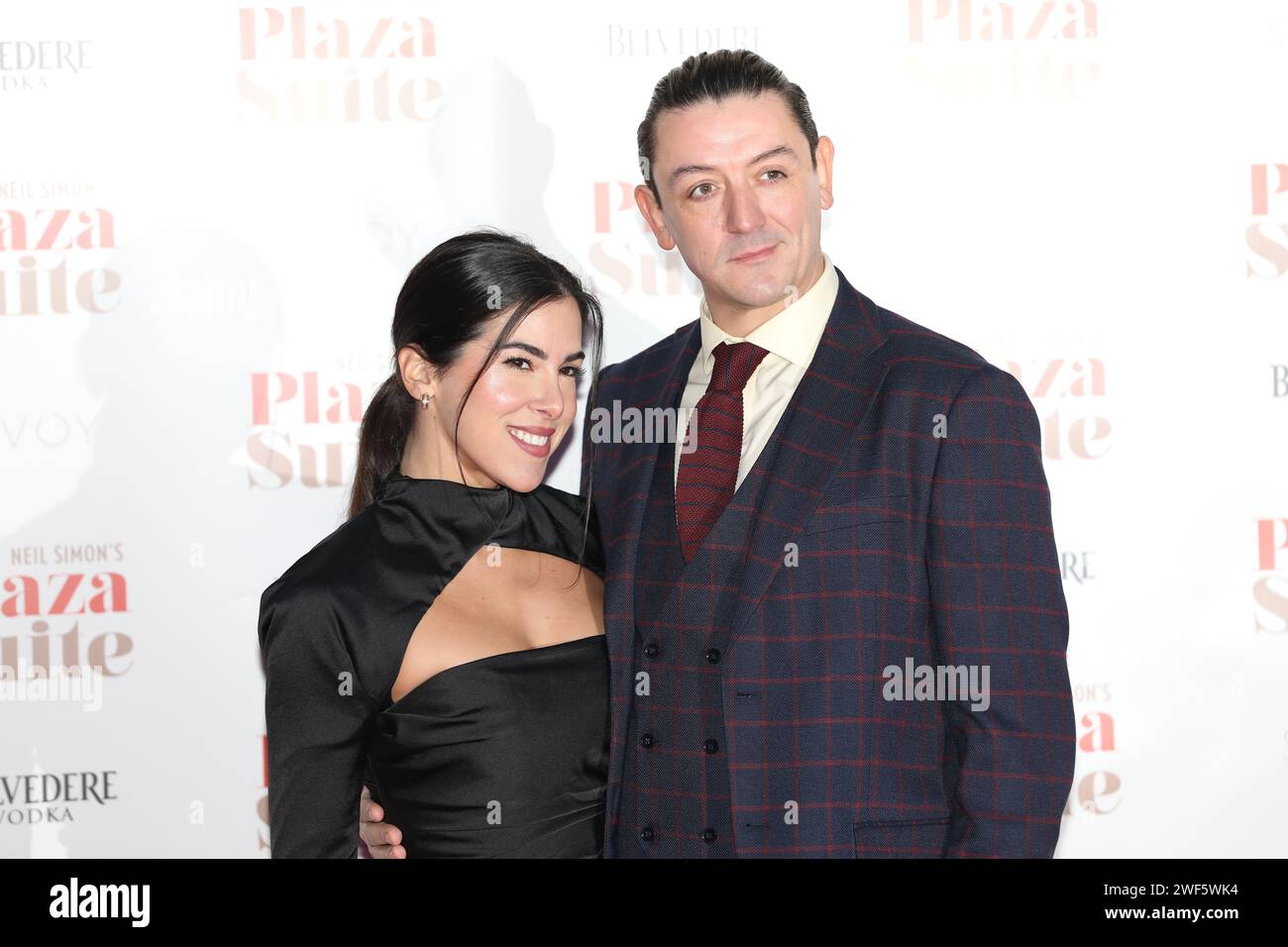 London, UK. 28th Jan, 2024. Aimie Atkinson and John Dagleish attend the ...