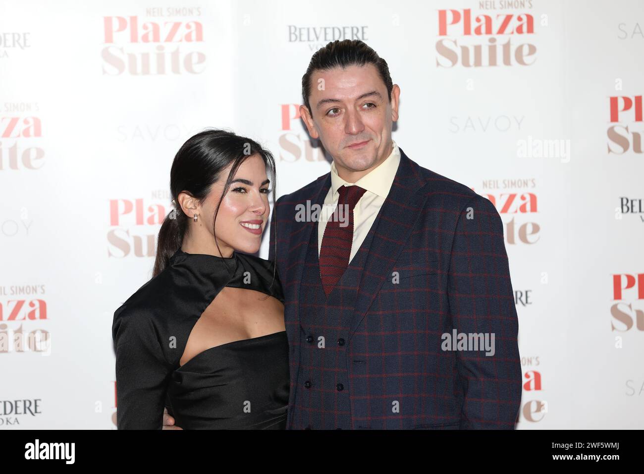 London, UK. 28th Jan, 2024. Aimie Atkinson and John Dagleish attend the ...