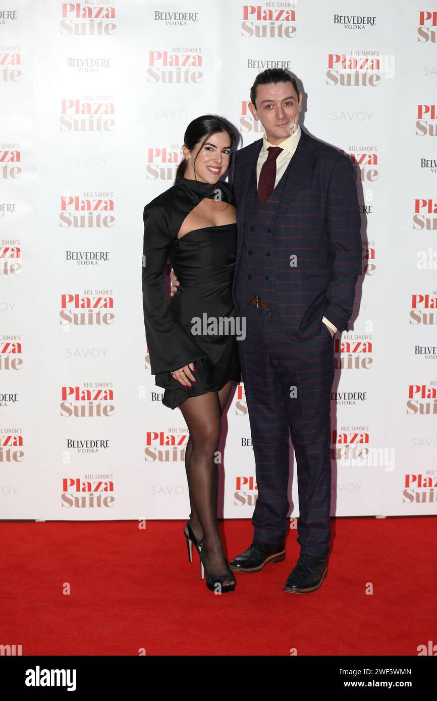 London, UK. 28th Jan, 2024. Aimie Atkinson and John Dagleish attend the ...