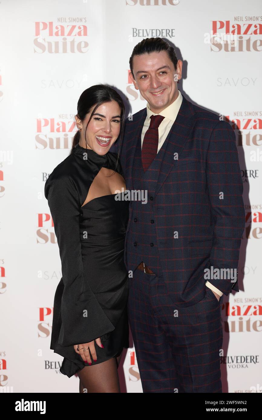 London, UK. 28th Jan, 2024. Aimie Atkinson and John Dagleish attend the ...