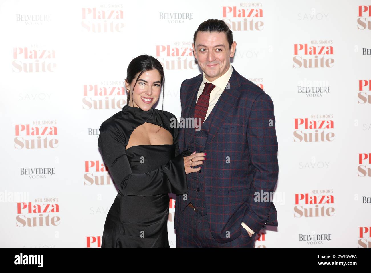 London, UK. 28th Jan, 2024. Aimie Atkinson and John Dagleish attend the ...