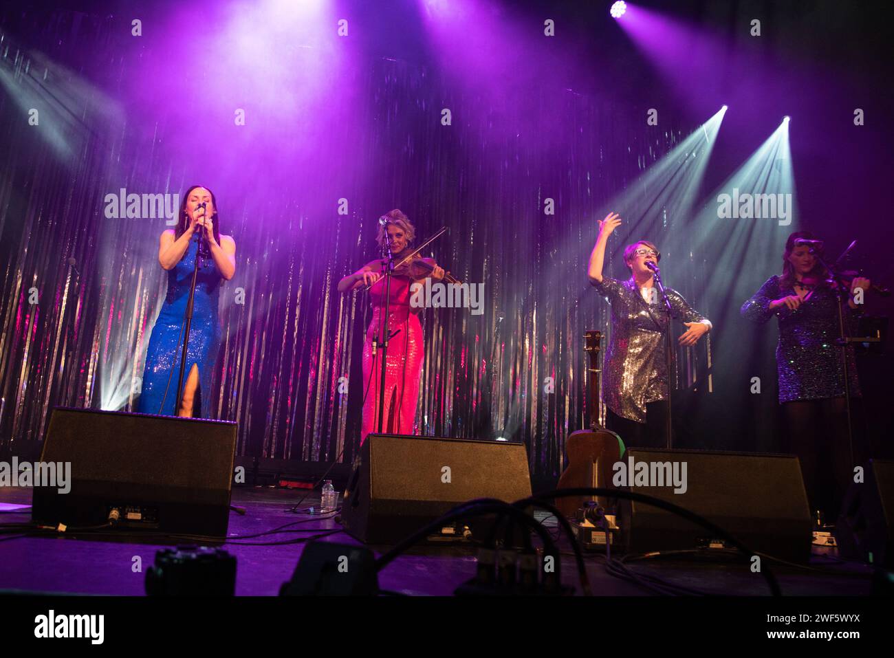 Glasgow Scotland. 21 January 2024. Scottish fiddler Aileen Reid and ...