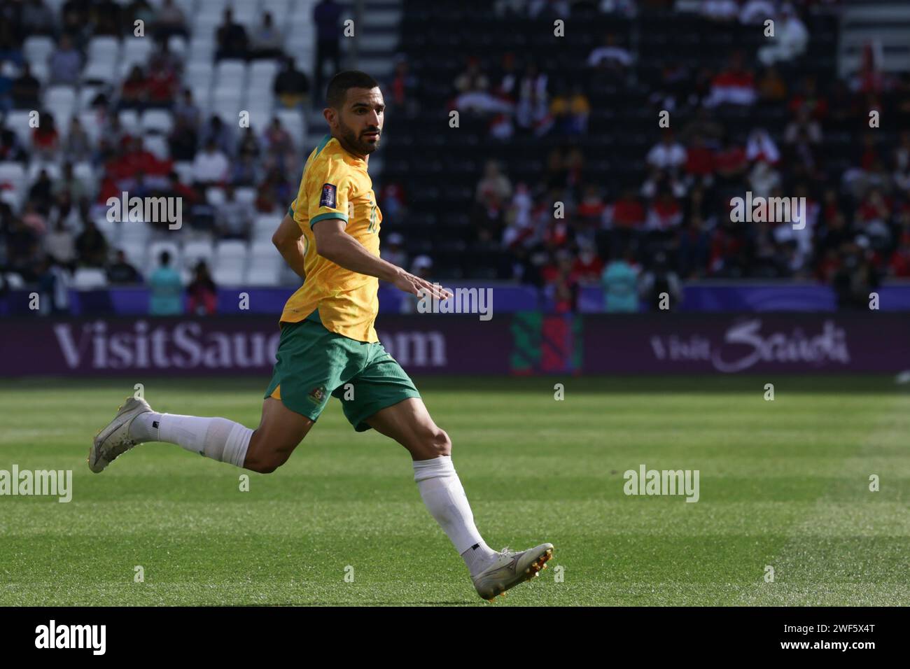 DOHA, QATAR - JANUARY 28: Aziz Behich of Australia during the AFC Asian ...