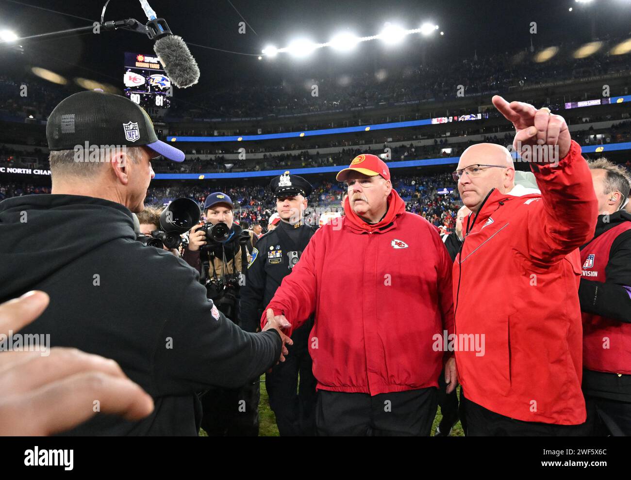Baltimore, United States. 28th Jan, 2024. Kansas City Chiefs head coach ...