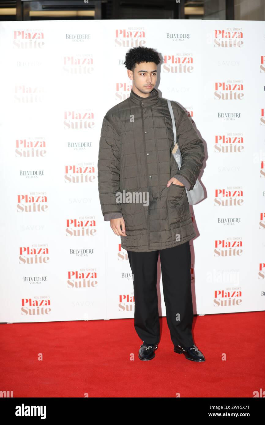London, UK. 28th Jan, 2024. Archie Madekwe attends the gala performance ...