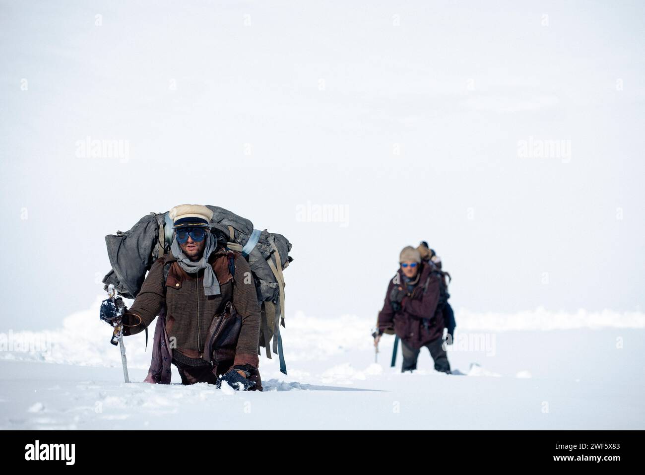 Society of the Snow (2023) directed by J.A. Bayona and starring Agustín ...