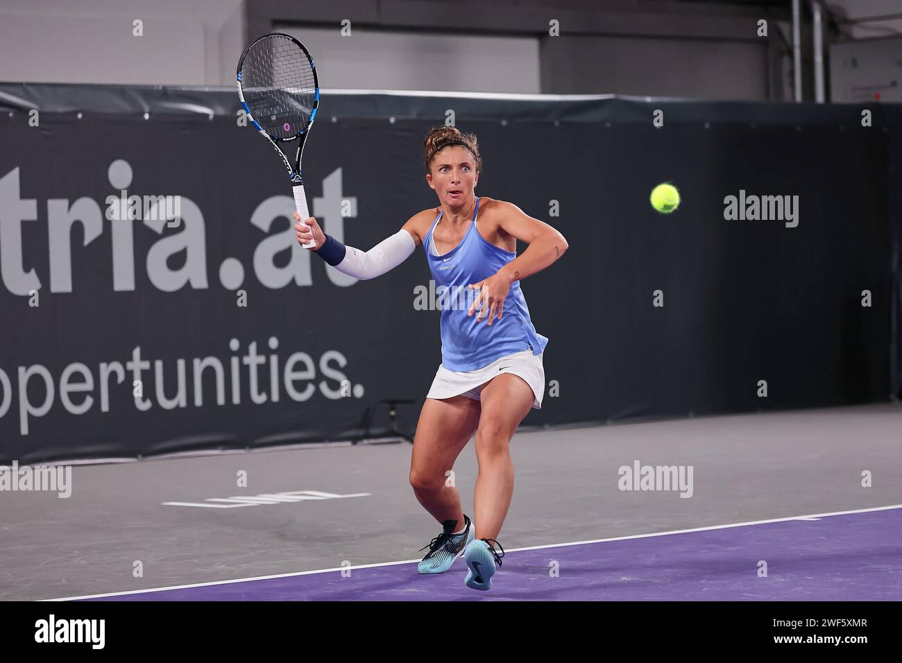 Linz, Upper Austria, Austria. 28th Jan, 2024. Sara Errani (ITA) in ...