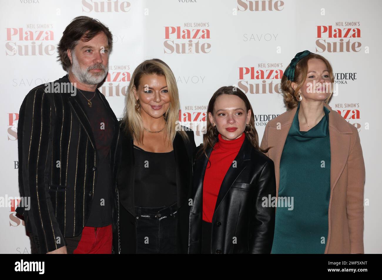 London, UK. 28th Jan, 2024. Amy Lennox, Shira Haas, Sheridan Smith ...