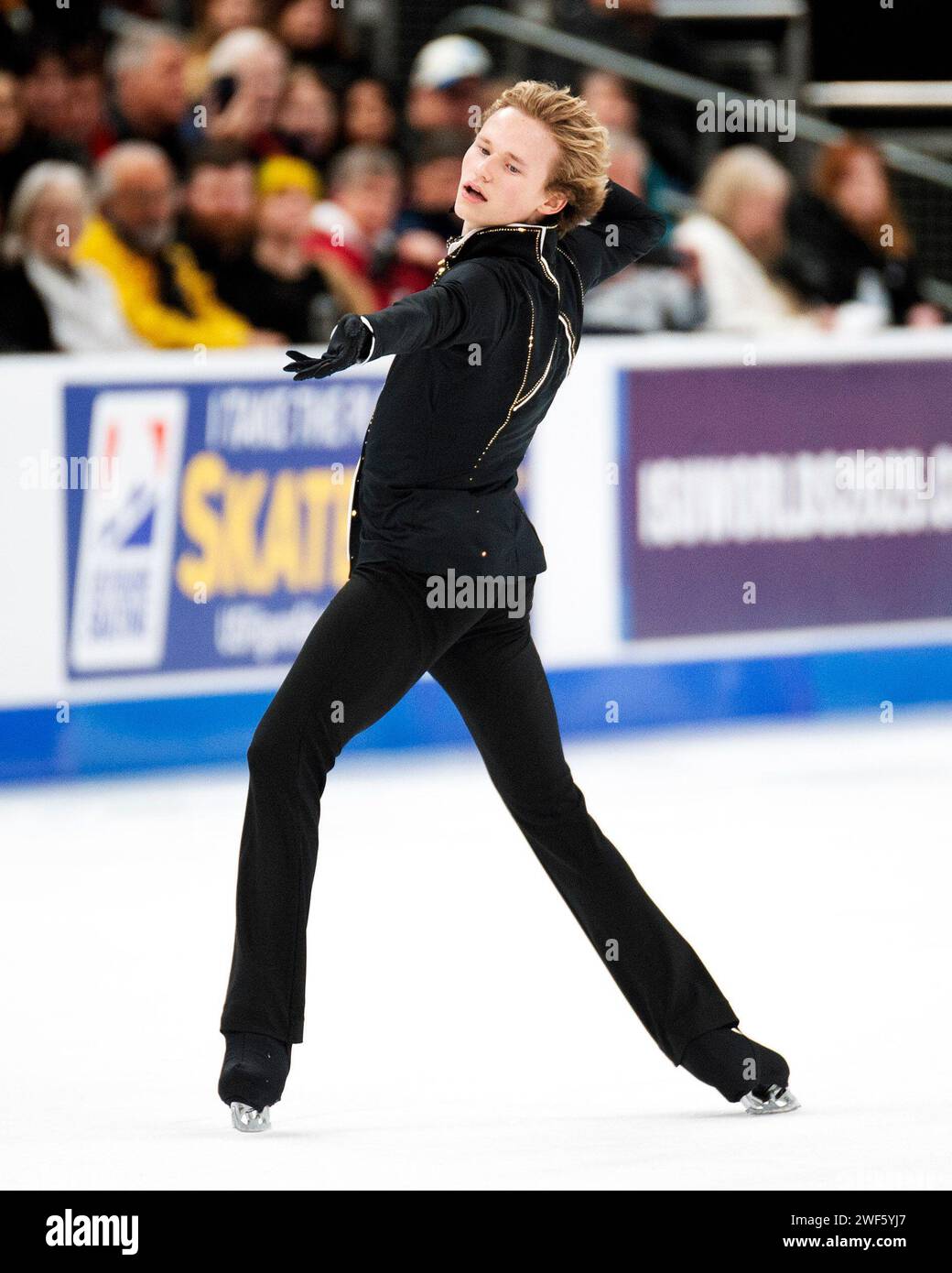 Columbus, Ohio, United States. 28th January, 2024. Ilia Malinin skates ...