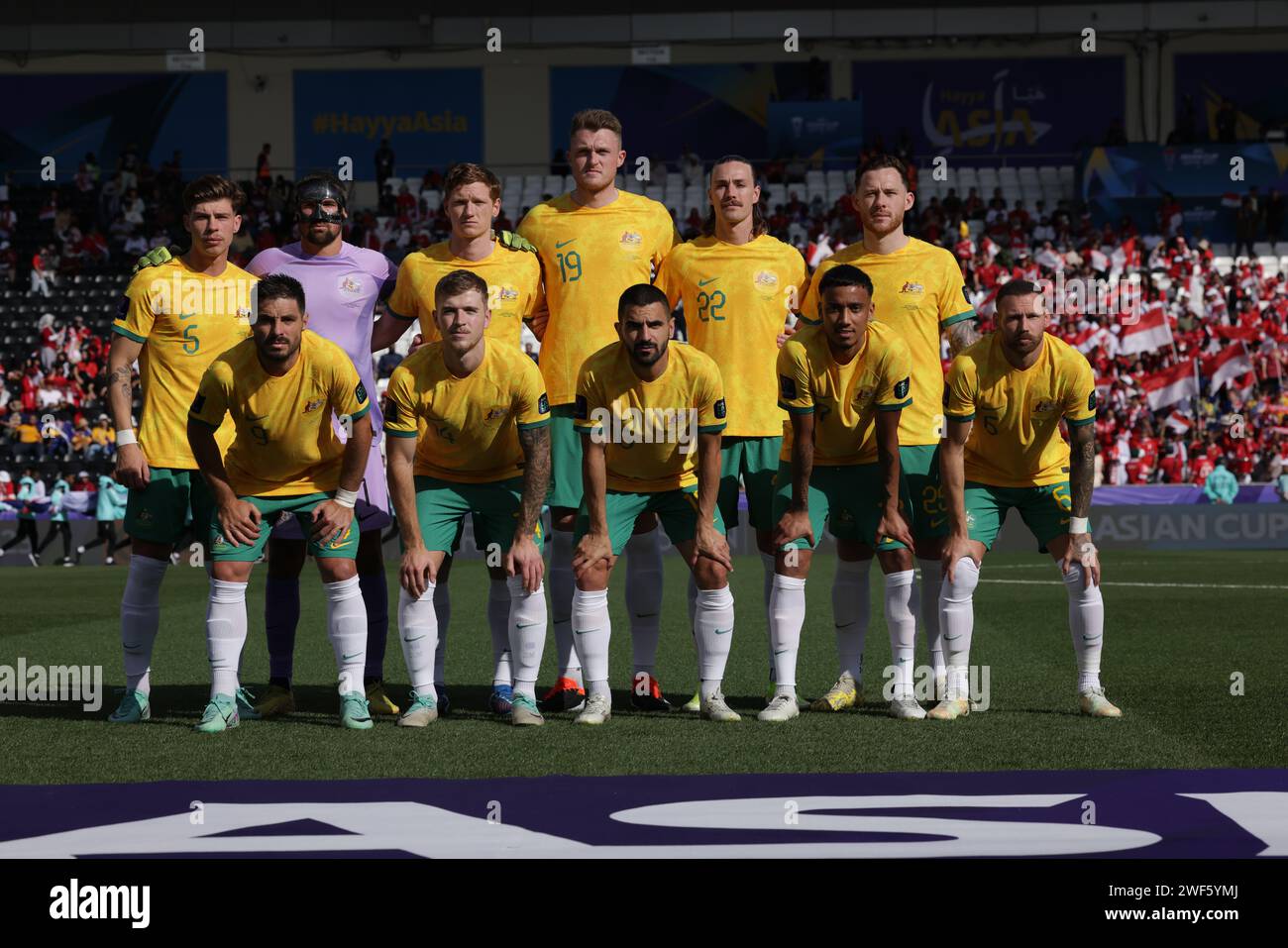 DOHA, QATAR - JANUARY 28: players of Australia pose for team photo from ...