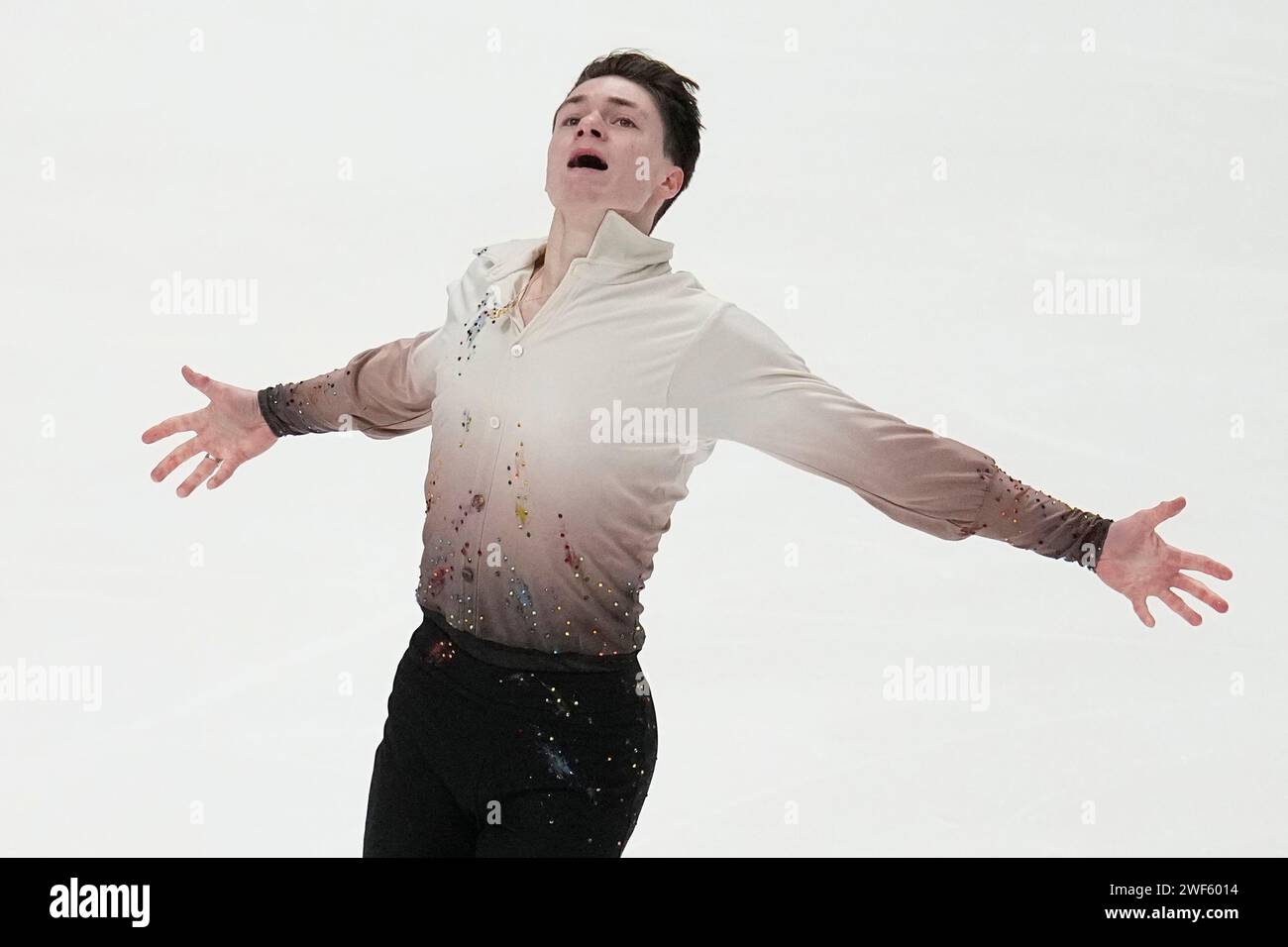 Maxim Naumov competes in the men's free skate at the U.S. figure ...