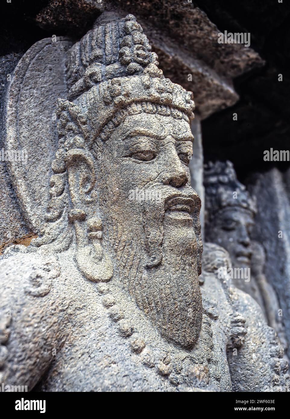 Stone Figure in the Prambanan Hindu Temple in Indonesia Stock Photo - Alamy