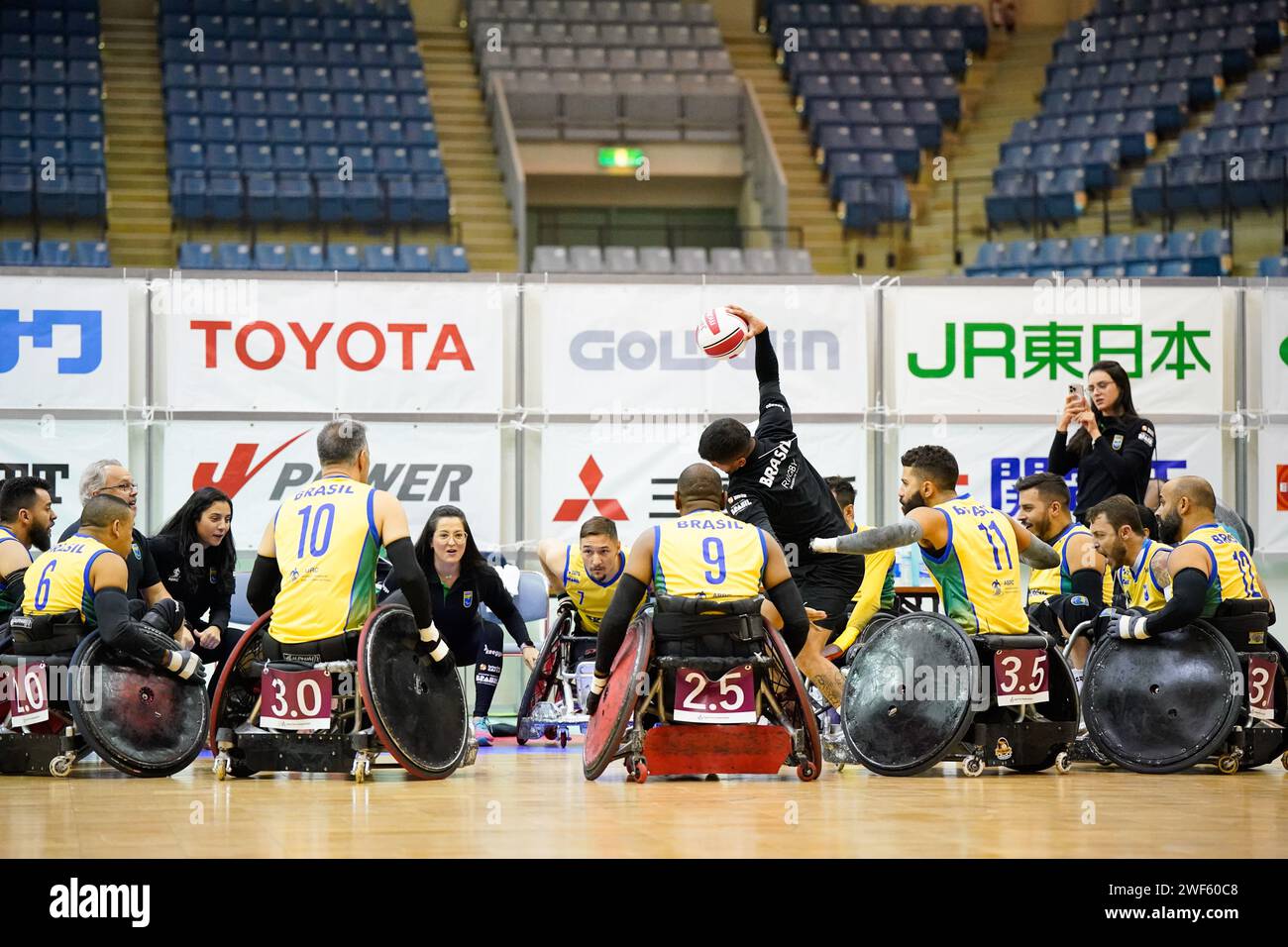 Chiba, Japan. 28th Jan, 2024. Barzil team group Wheelchair Rugby ...