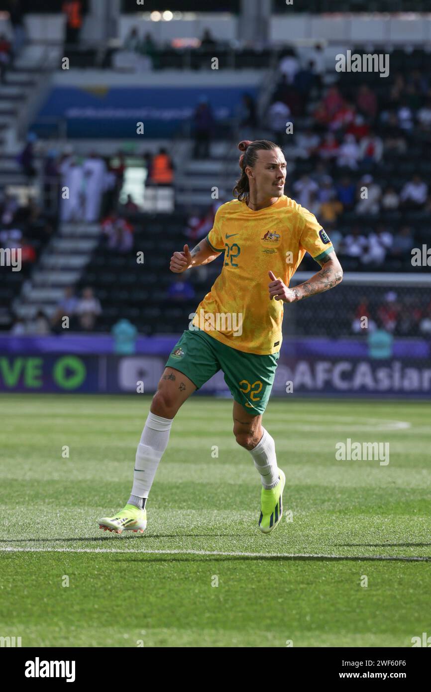 DOHA, QATAR - JANUARY 28: Jackson Irvine of Australia and FC St. Pauli ...