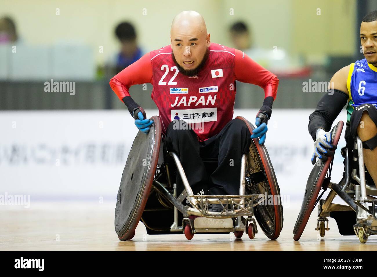 Chiba, Japan. 27th Jan, 2024. Seiya Norimatsu (JPN) Wheelchair Rugby ...
