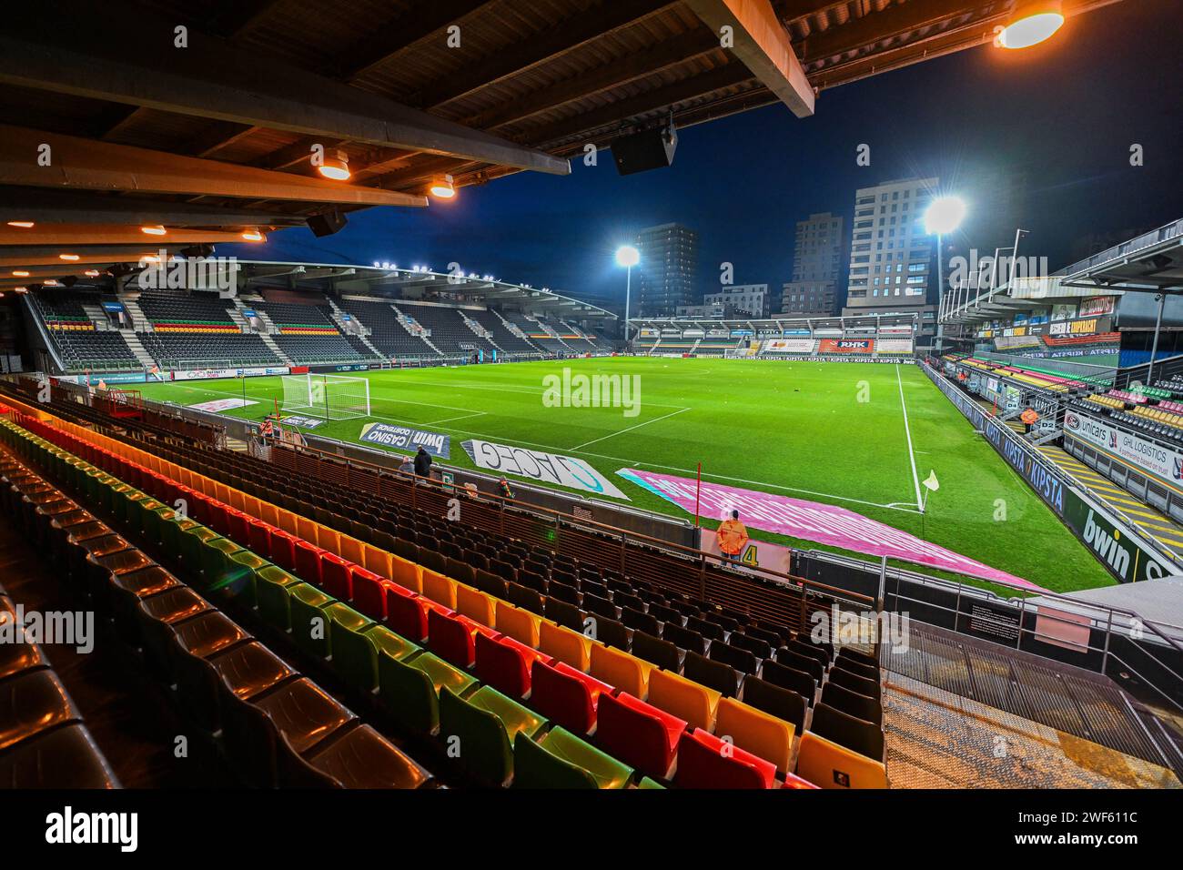 Oostende, Belgium. 28th Jan, 2024. Diaz Arena Oostende pictured before ...