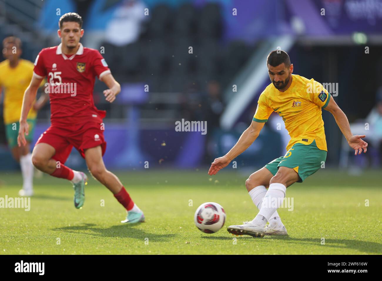 Doha, Qatar. 28th Jan, 2024. Aziz Behich (AUS) Football/Soccer : AFC ...